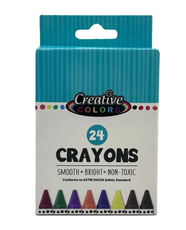 Crayons 24-Pack A Grade for School & Classroom Use - OnTrackBackpack